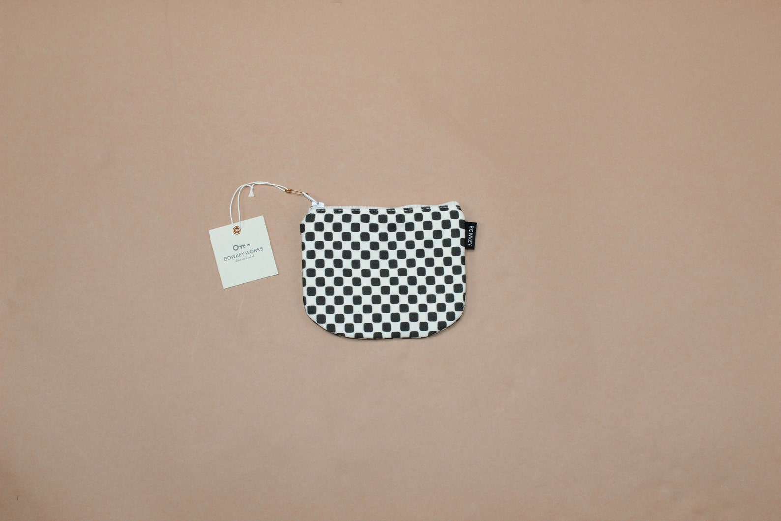Coin Pouch in Modern Checkers Print. Small Zipper Pouch, Change Purse ...