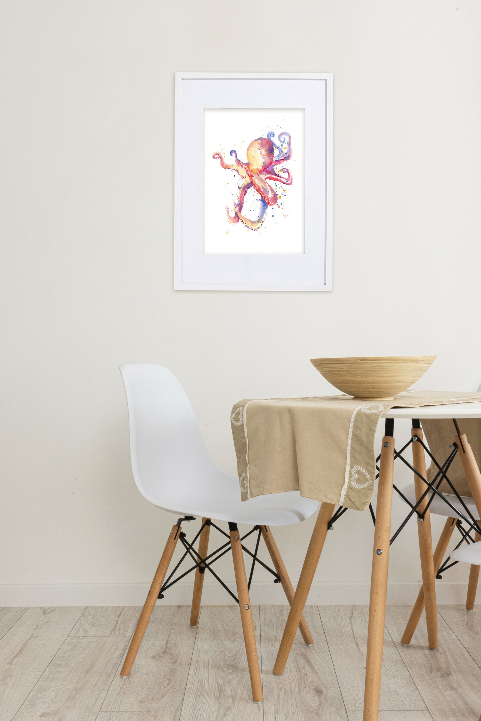 Watercolour Octopus, Octopus Watercolor Print, Octopus Art Print ...