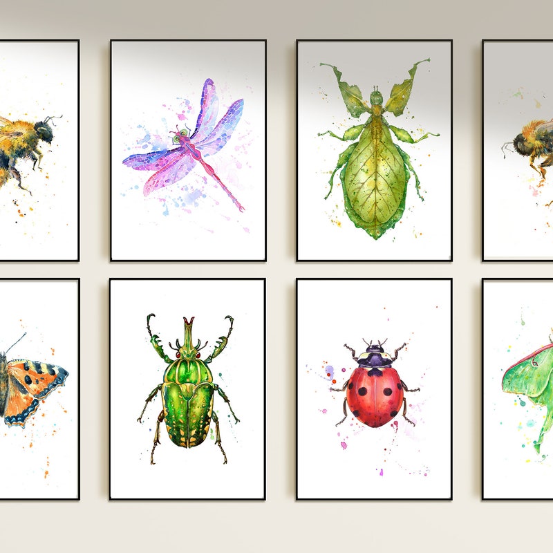 Insect Painting - Etsy