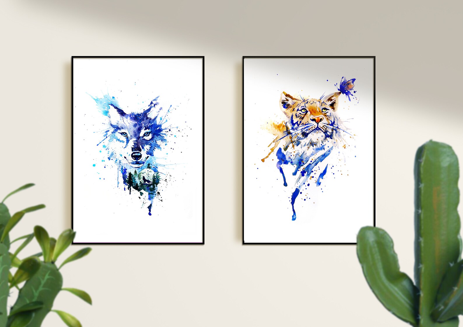 Wolf Print Wolf Wall Art Wolf Watercolour Print Wolf Art - Etsy UK
