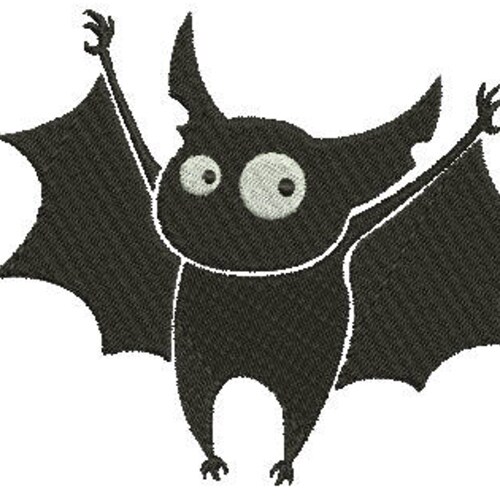 Cute Bat Machine Embroidery Design - Etsy