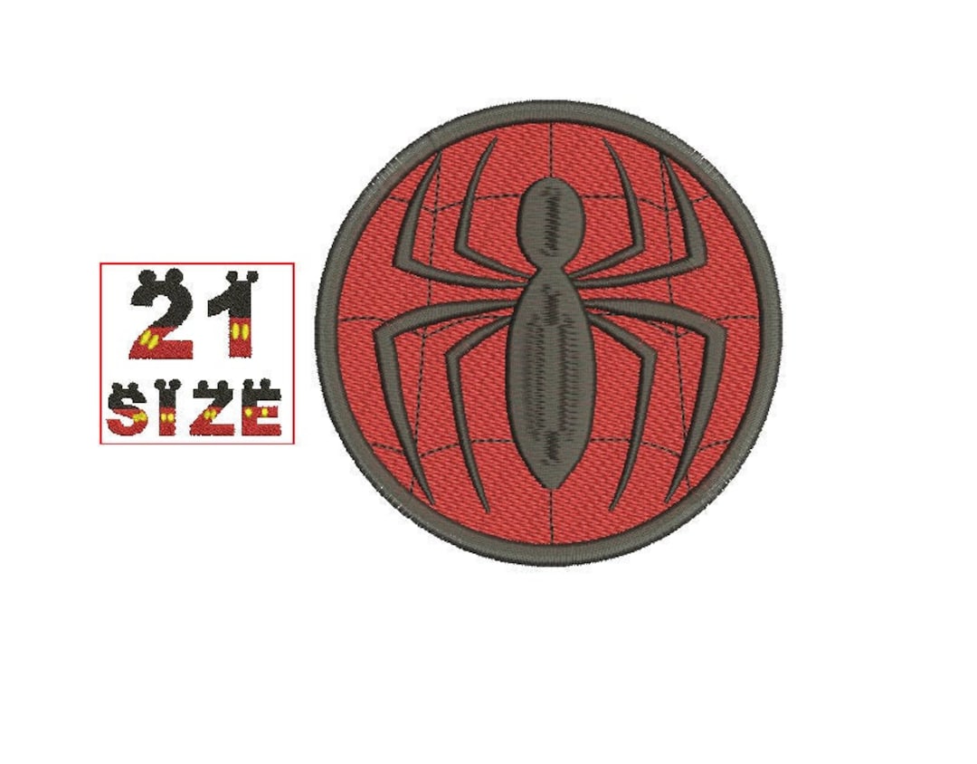 Superhero Spider Man Spiderman Embroidery Baby Kid Cute Character Chibi ...