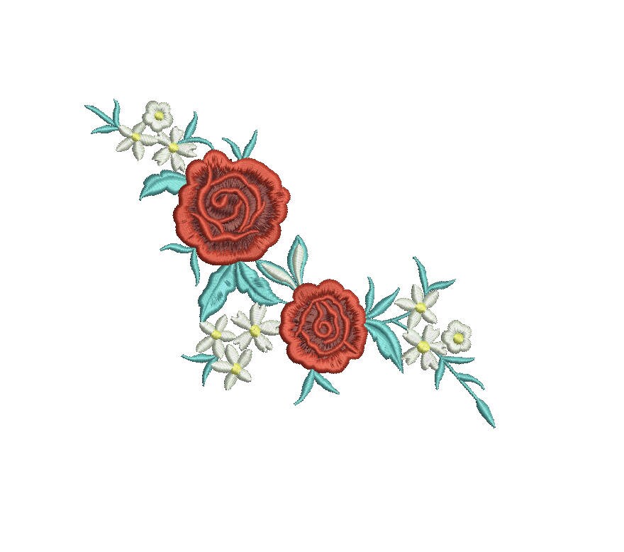Vintage Roses EMBROIDERY Design Floral Fill Design Embroidery - Etsy