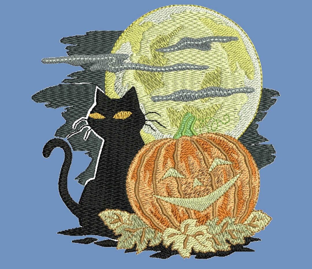 Halloween Embroidery Design, Machine Embroidery Instant Download, 9 ...