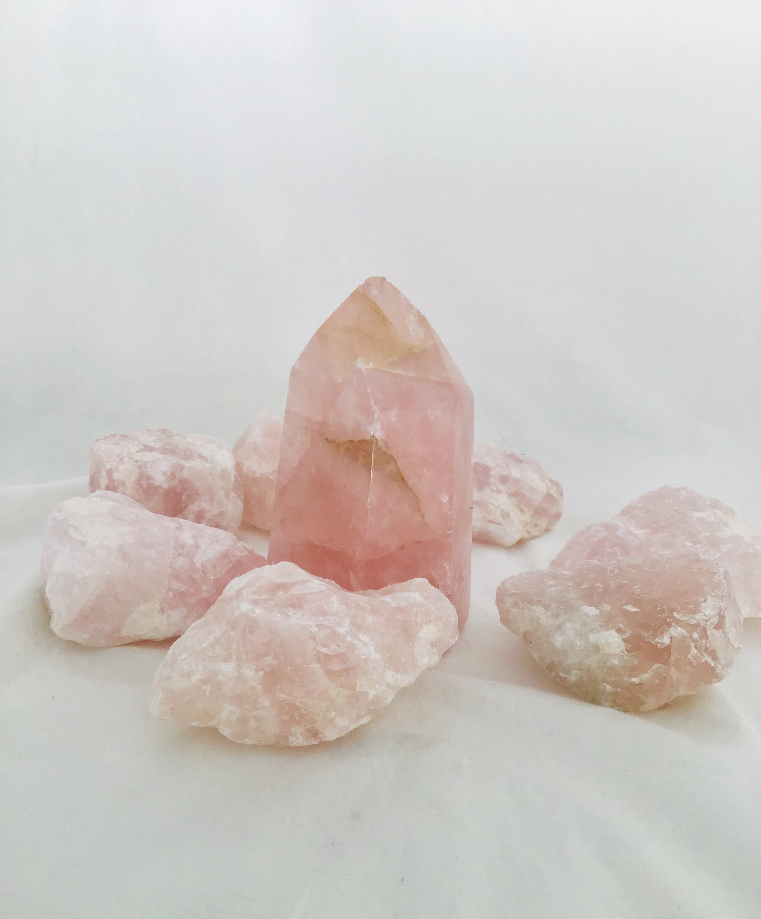Raw Rose Quartz Crystals for Positive Energy Healing - Etsy