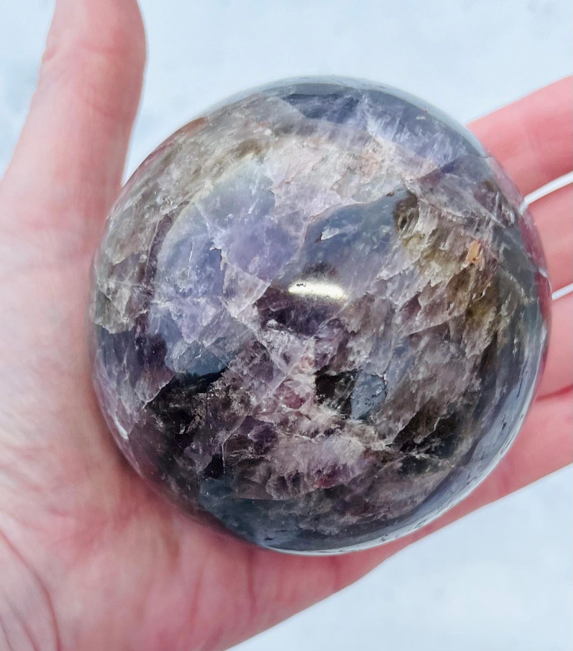 Super Seven Melody Stone Sphere, Polished Crystal Ball - Etsy