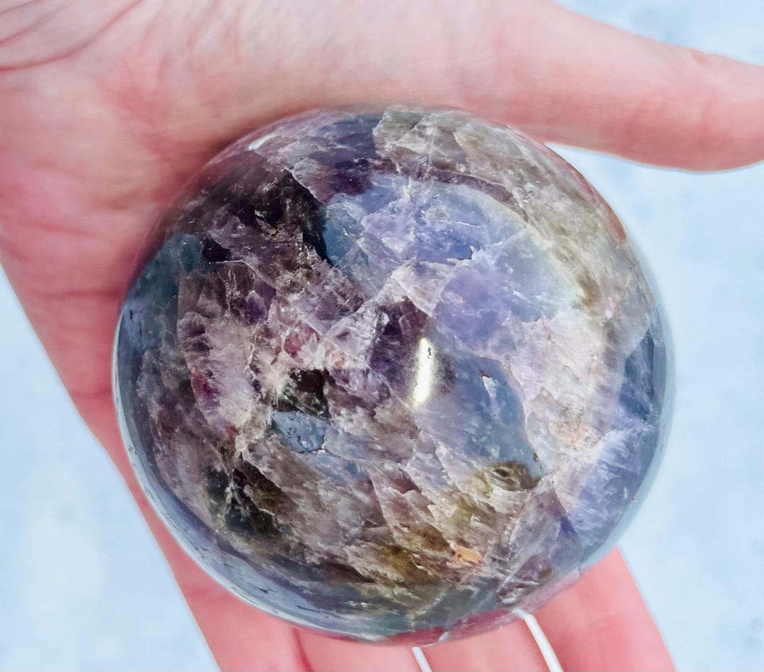 Super Seven Melody Stone Sphere, Polished Crystal Ball - Etsy
