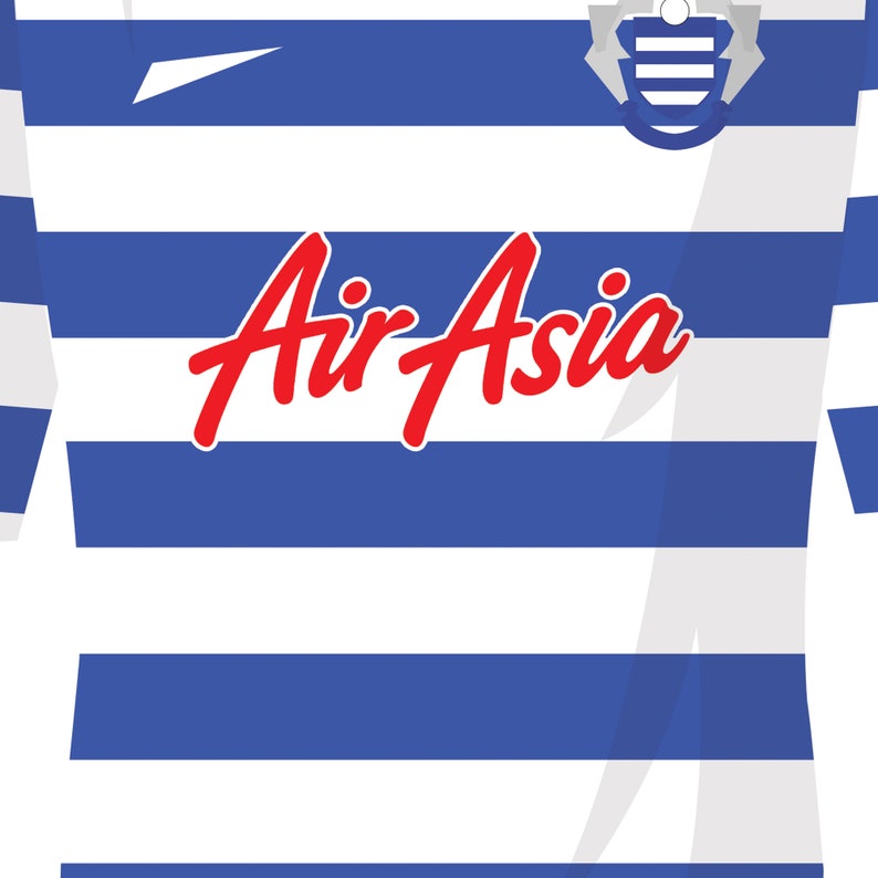 QPR Classic Kits Football Team Poster Print Gift for Him - Etsy UK