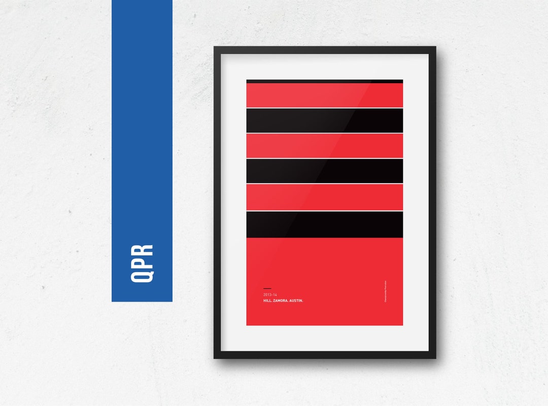 QPR 2013-14 'Better Days' Football Poster Print, Geschenk für Ihn - Etsy.de