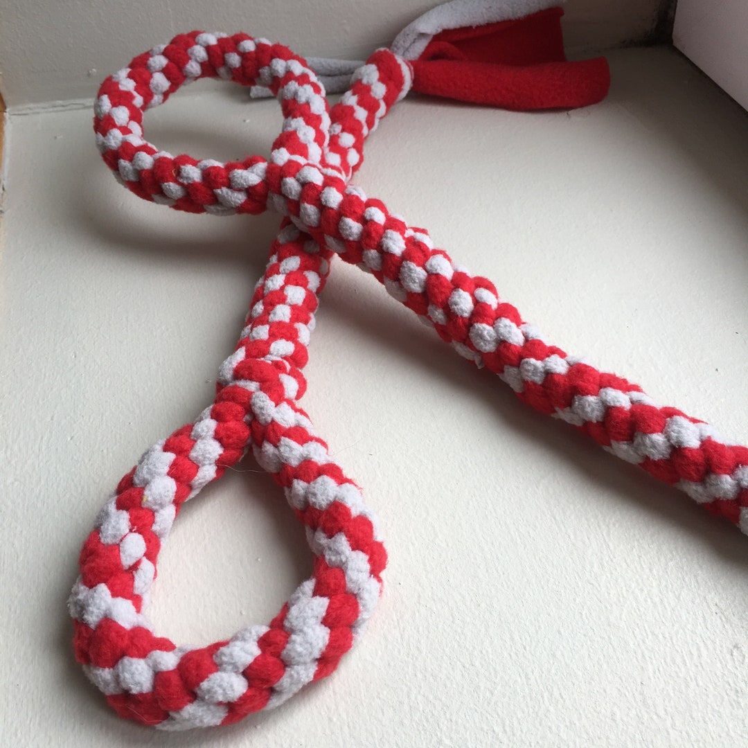 Fleece Dog Tug Tug Ring/ Toy/ Agility / Flyball - Etsy