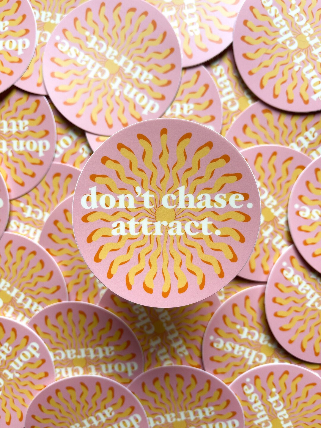 Don't Chase Attract Sticker // Durable Waterproof Vinyl - Etsy