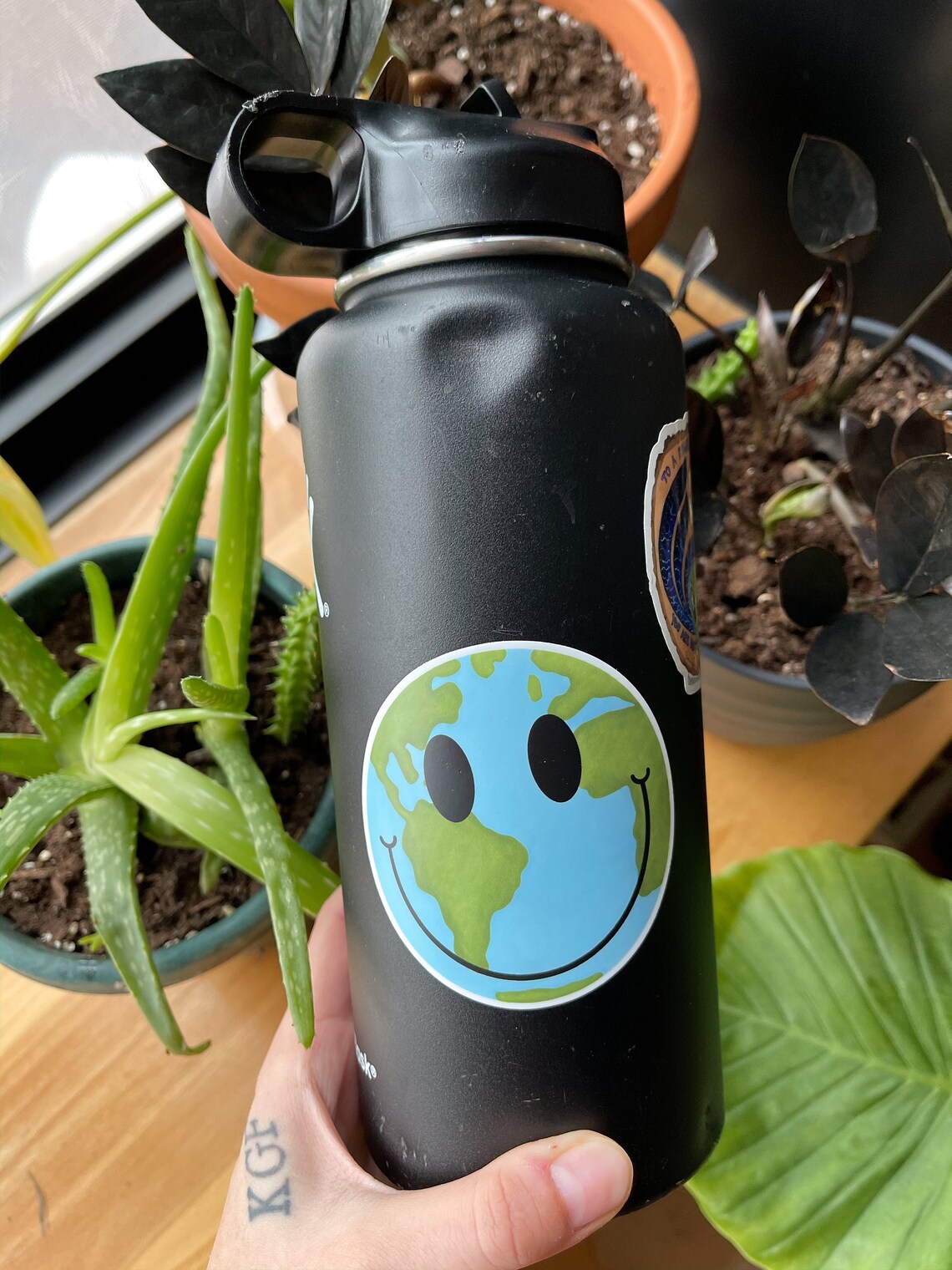 Smile the World is Watching Sticker // Durable Waterproof Vinyl - Etsy