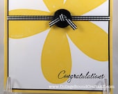 Daisy Congratulations Hand-stamped Card 204 - Etsy