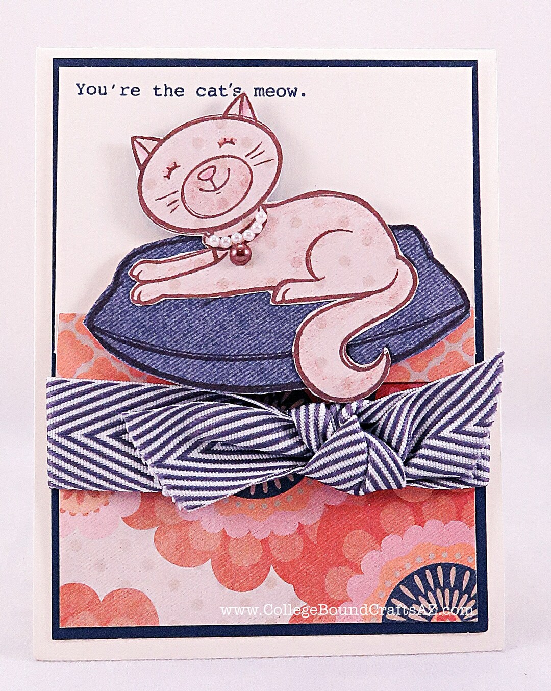 You're the Cat's Meow Hand-stamped Card 357 - Etsy