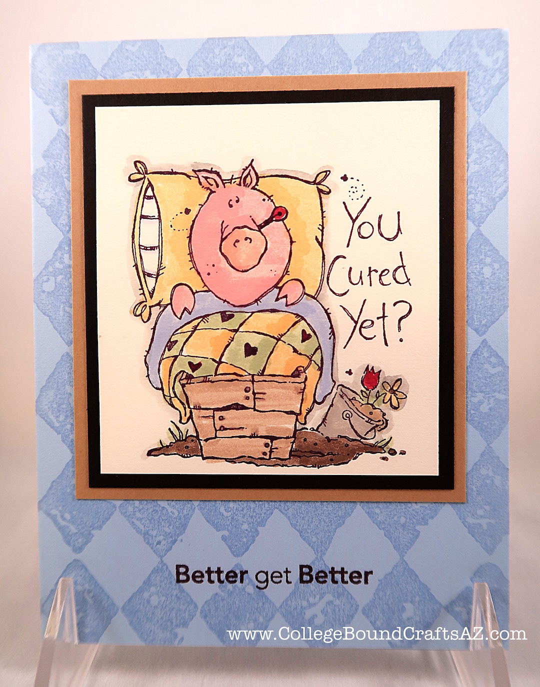 Better Get Better Get Well Hand-stamped Card #054 - Etsy