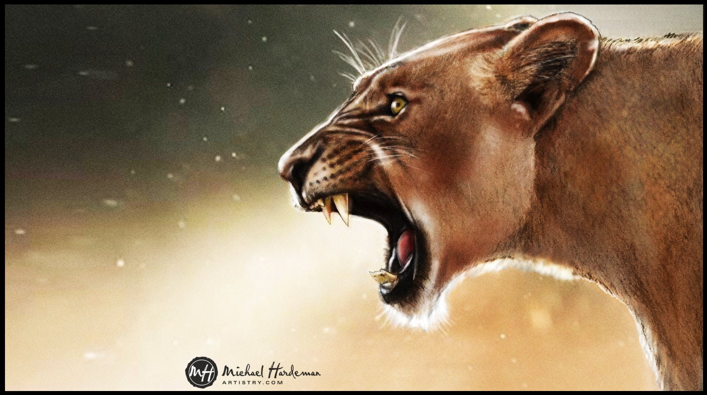 Lion Roar Painting