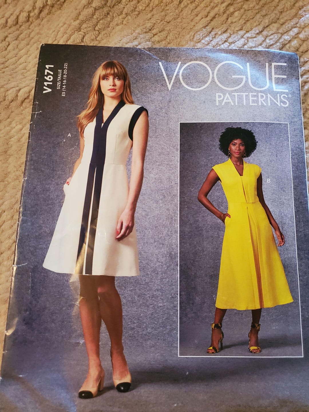 Vogue Patterns V1671 Size 14-22 - Etsy