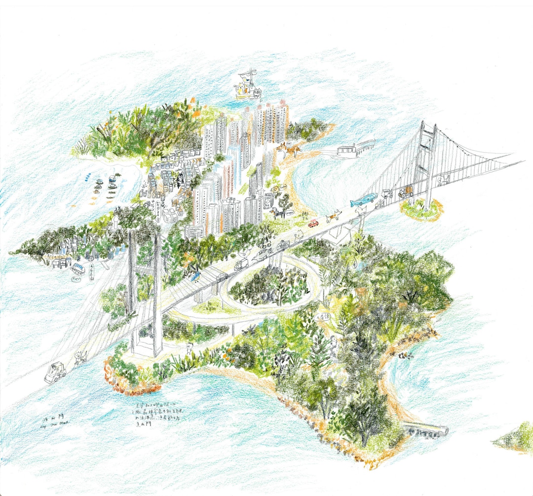 馬灣 MA WAN, Park Island Map - Etsy