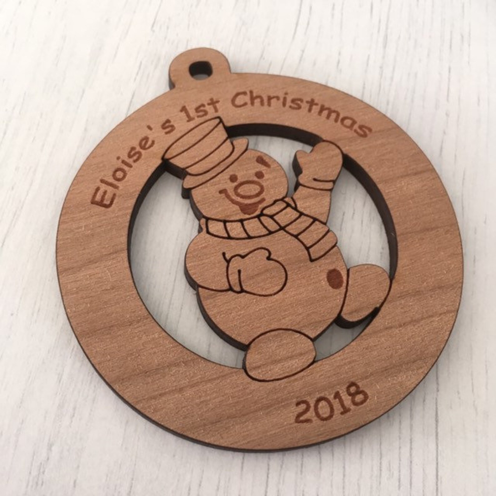 Baby's First Christmas Bauble Personalised Babys 1st - Etsy UK