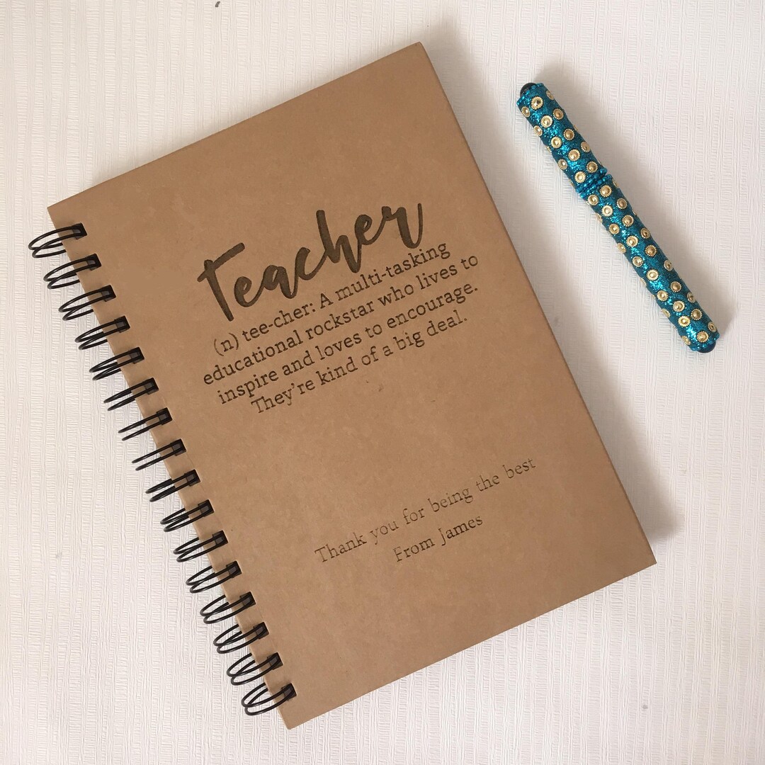 Personalised Teacher Notebook Teacher Gift Gift for Teacher - Etsy UK