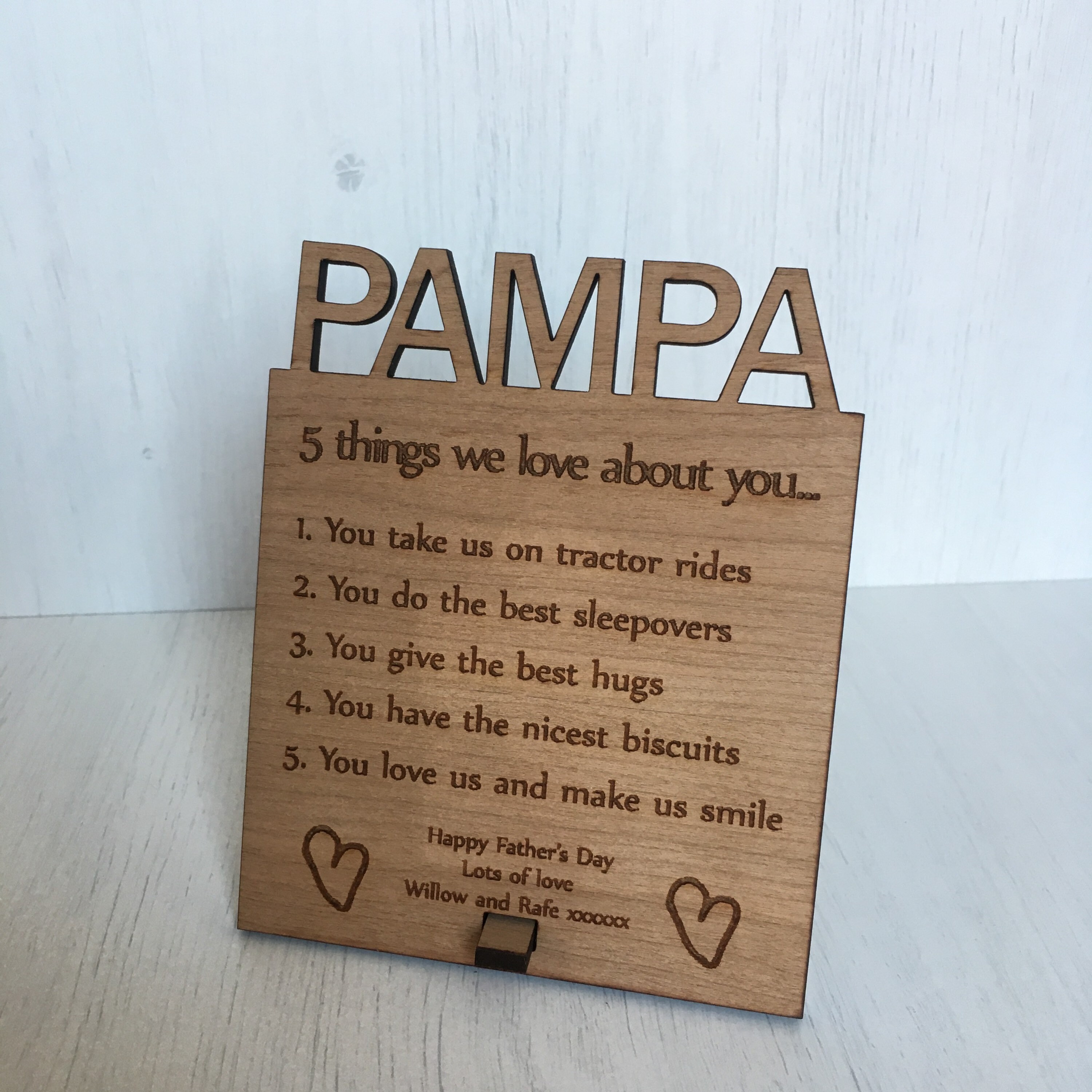 Personalised Father's Day Gift Personalised Daddy Plaque - Etsy UK