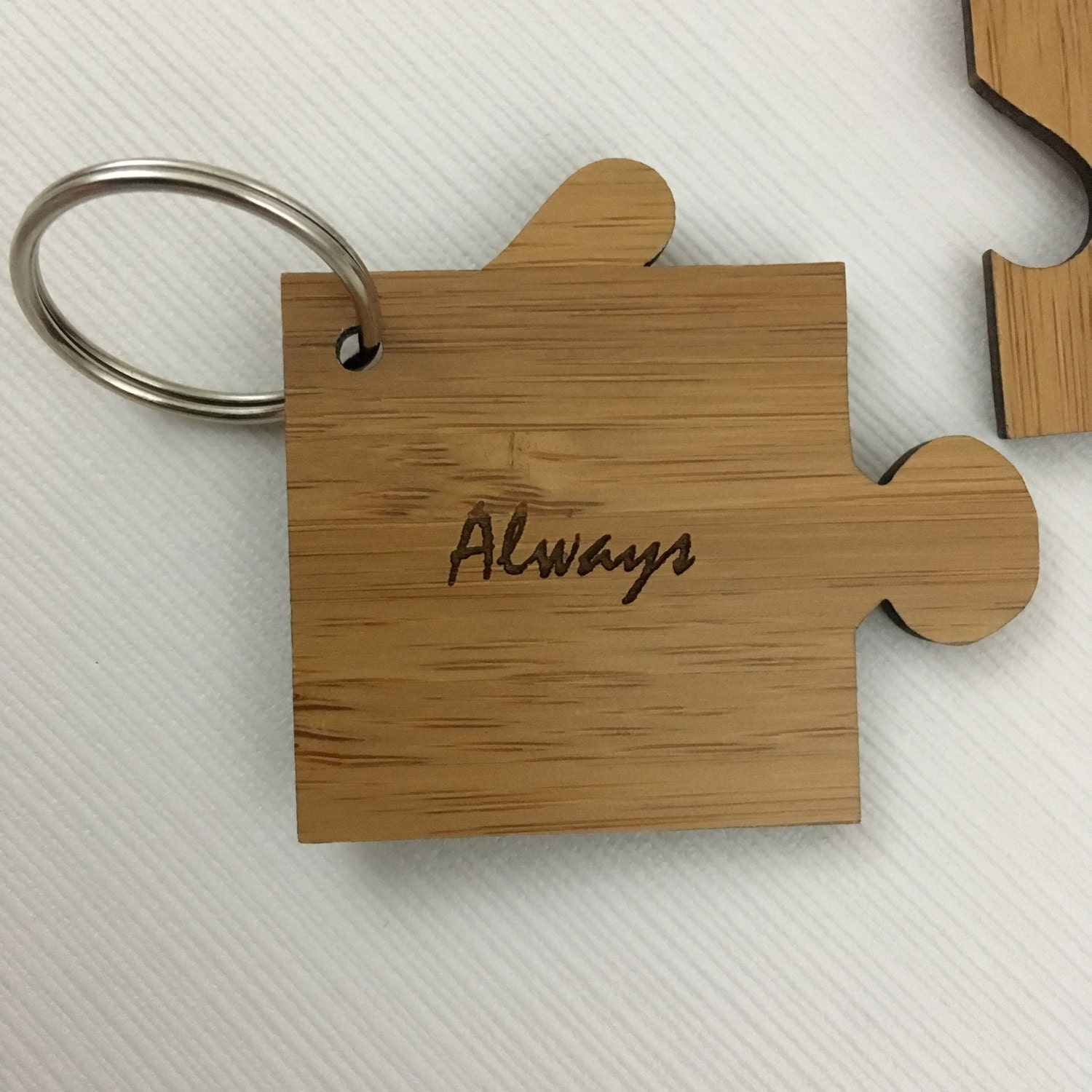 Personalised jigsaw keyring puzzle keyring couples gift | Etsy