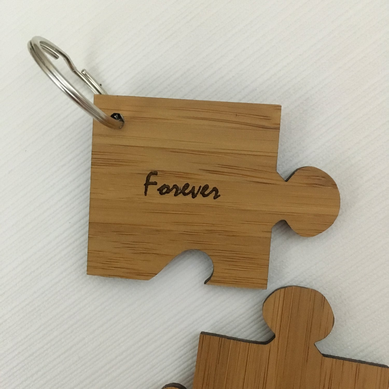 Personalised jigsaw keyring puzzle keyring couples gift | Etsy