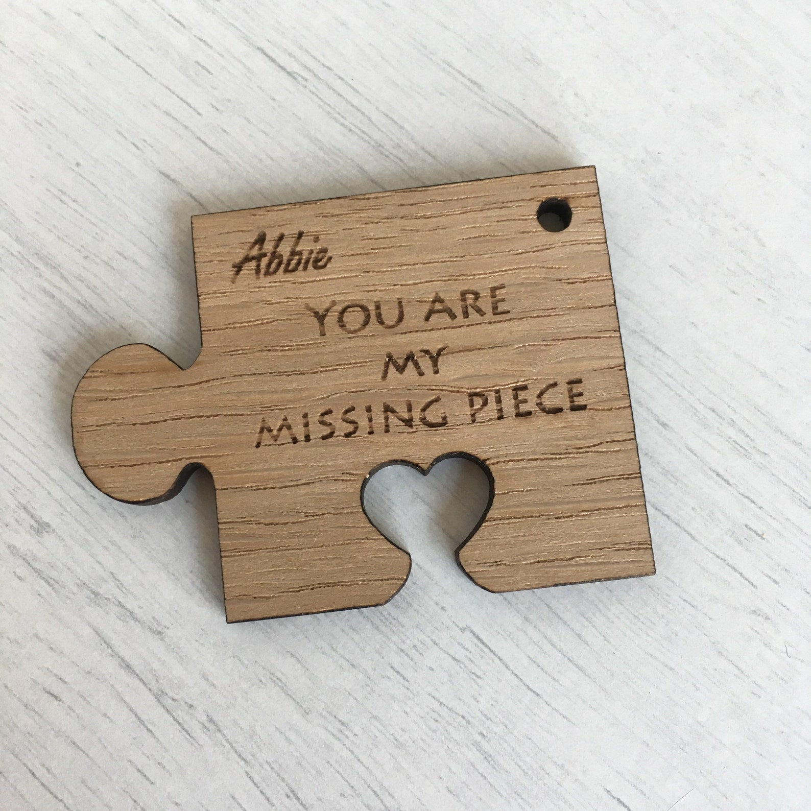 My Missing Piece Keyring Personalised Jigsaw Keyring Puzzle - Etsy UK