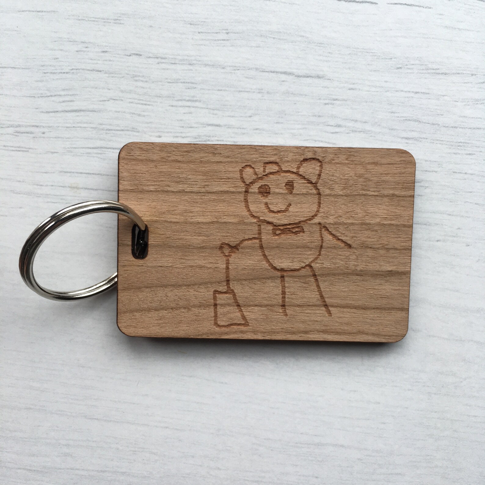 Your Childrens Drawing Keyring Childs Art Keyring Gifts for | Etsy UK