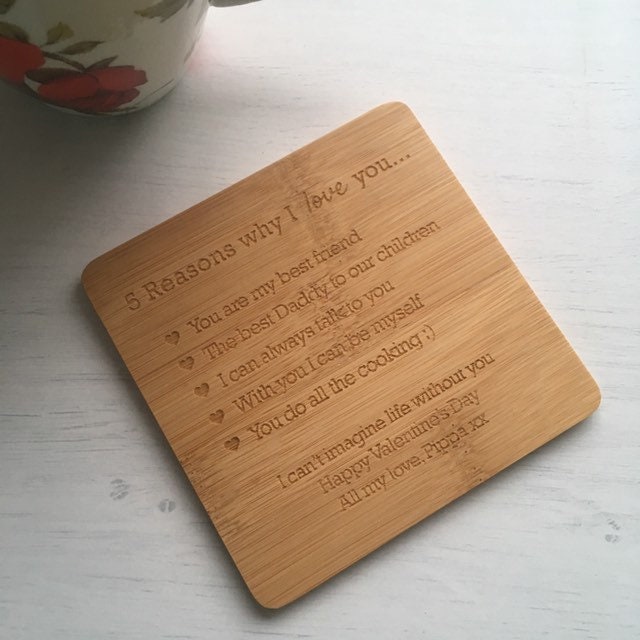 5 Reasons Why I Love You Valentine's Gift for Him Gift | Etsy UK