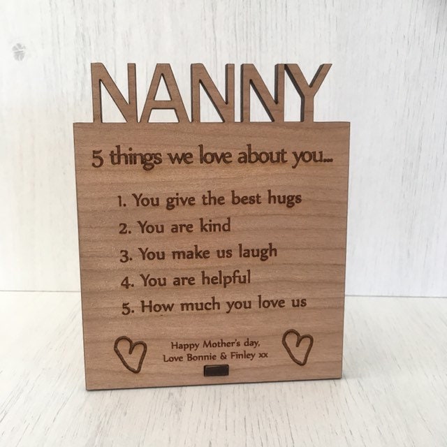 Personalised Mummy Plaque Mummy Gifts Nanny Gifts Christmas - Etsy