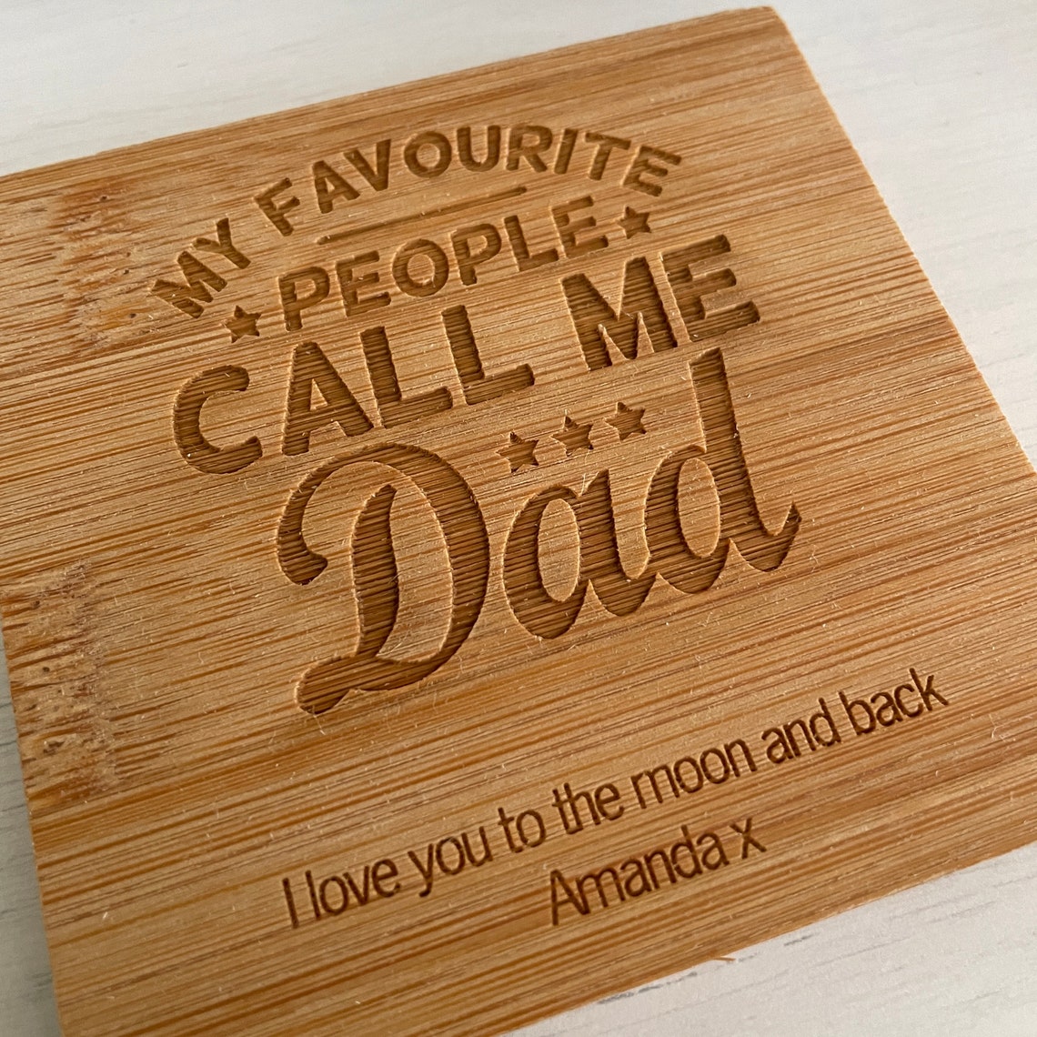 Dad Coaster Fathers Day Gift Fathers Day Coaster Coaster - Etsy