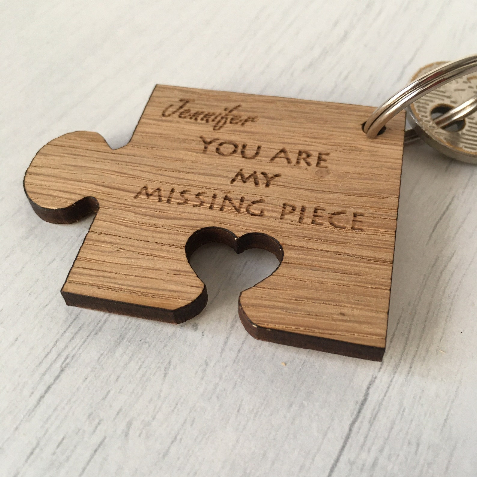 My Missing Piece Keyring Personalised Jigsaw Keyring Puzzle - Etsy UK