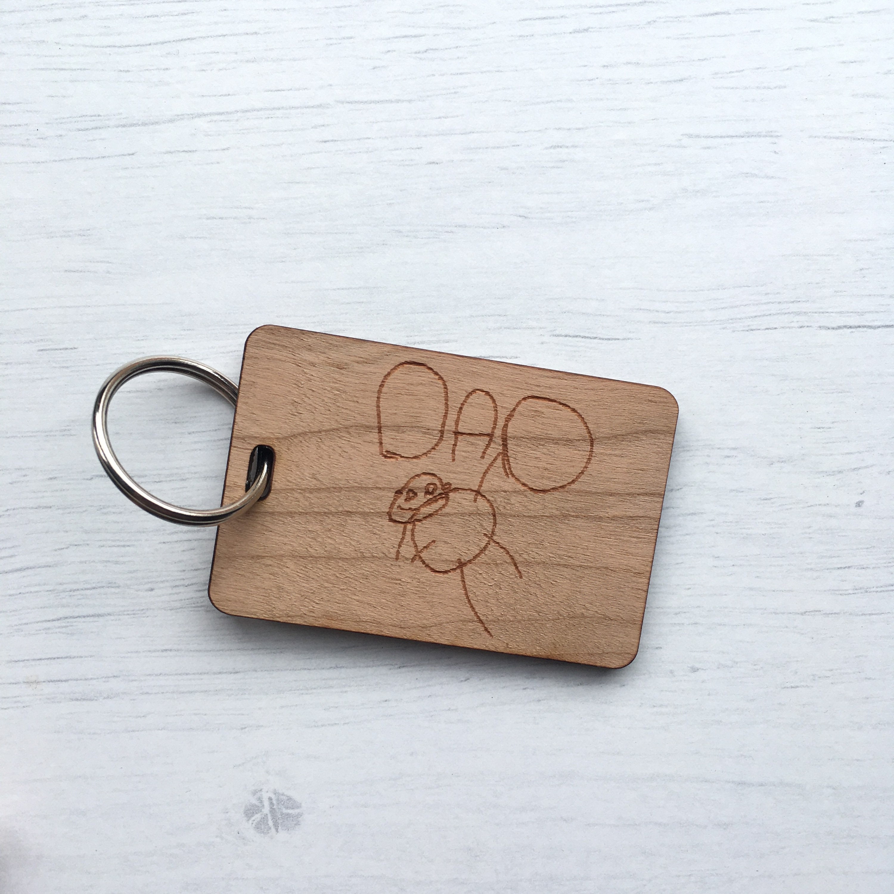 Your Childrens Drawing Keyring Childs Art Keyring Gifts for - Etsy UK