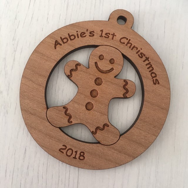 Baby's First Christmas Bauble Personalised Babys 1st - Etsy UK