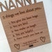 Personalised Mummy Plaque Mummy Gifts Nanny Gifts Christmas - Etsy