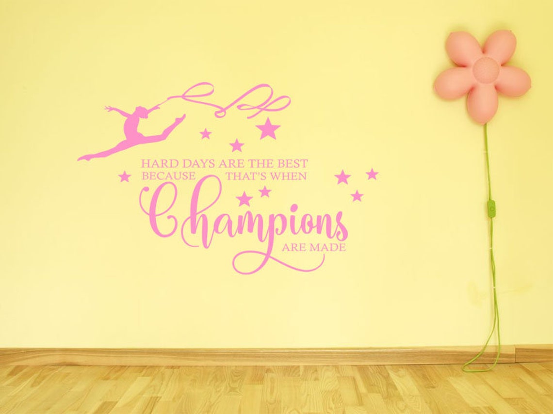 Champions Are Made Wall Sticker Vinyl Decal Modern Transfer | Etsy