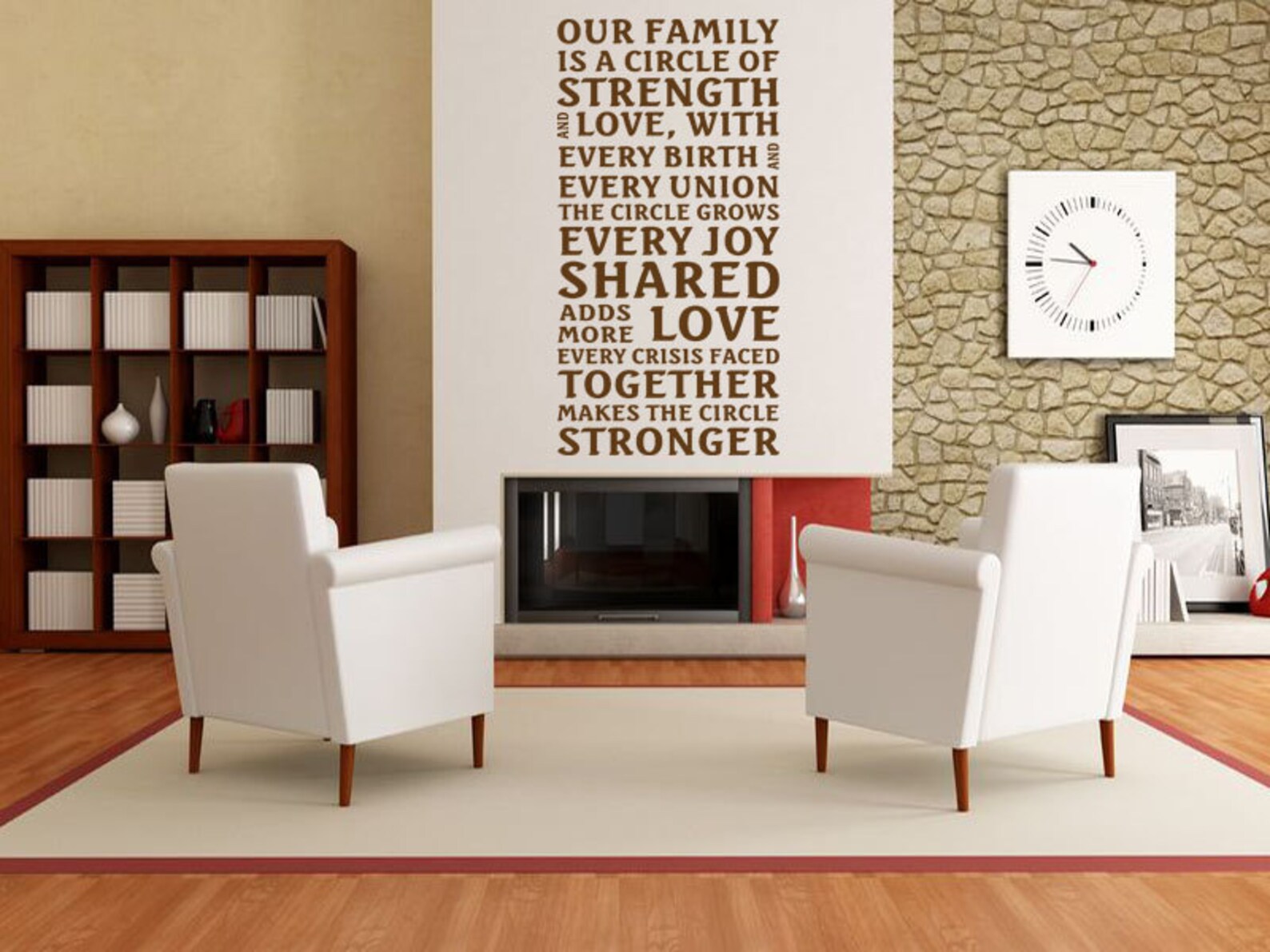 Family Wall Quote Our Family.. Wall Art Sticker Vinyl | Etsy