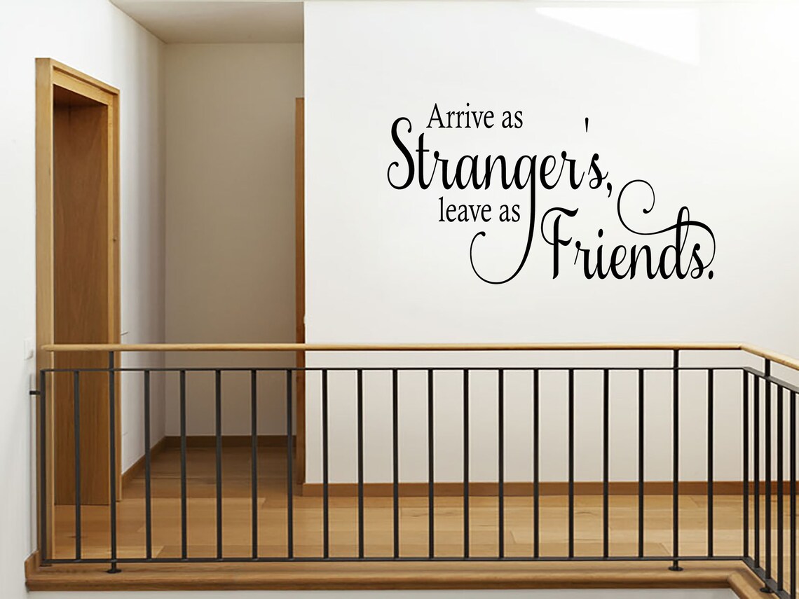Wall Quote arrive As Home Sticker Decal Decor | Etsy