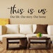 Wall Quote this is Us... Sticker, Vinyl Decal, Modern Transfer, Decor ...