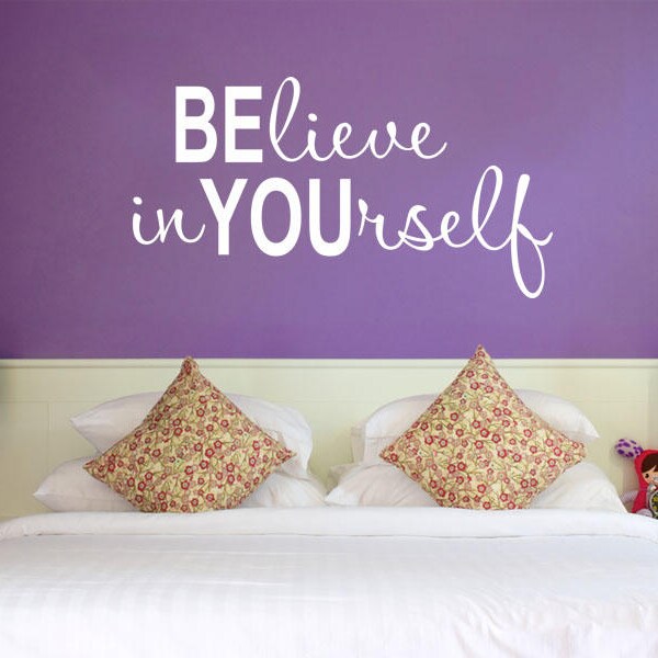 Believe in Yourself Wall Sticker - Etsy