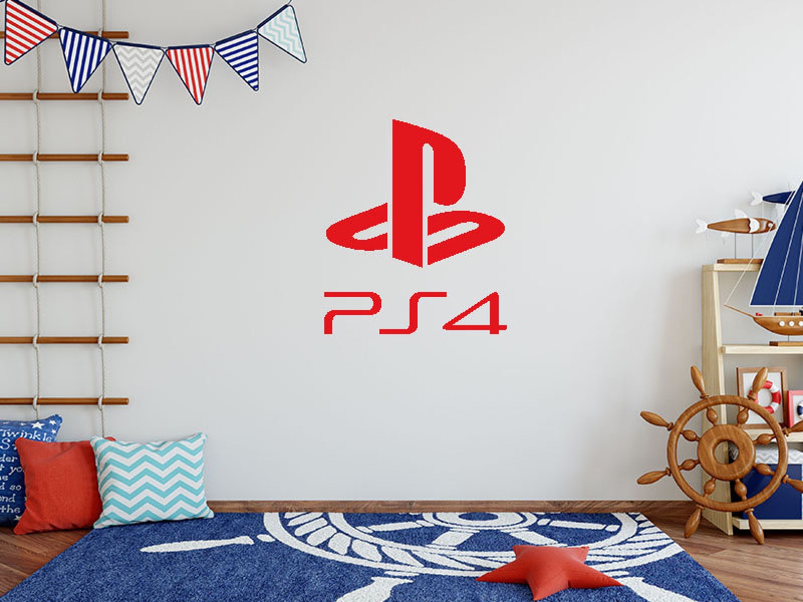 Playstation Logo Wall Art Sticker Vinyl Decal Modern - Etsy