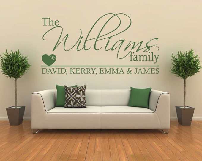 Welcoming PERSONALISED Family Wall Quote welcome to Our - Etsy