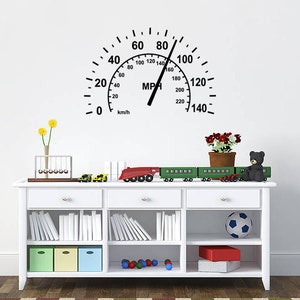 Speedometer Wall Mural Sticker, Decal, Personalised PVC, Wall Transfer ...