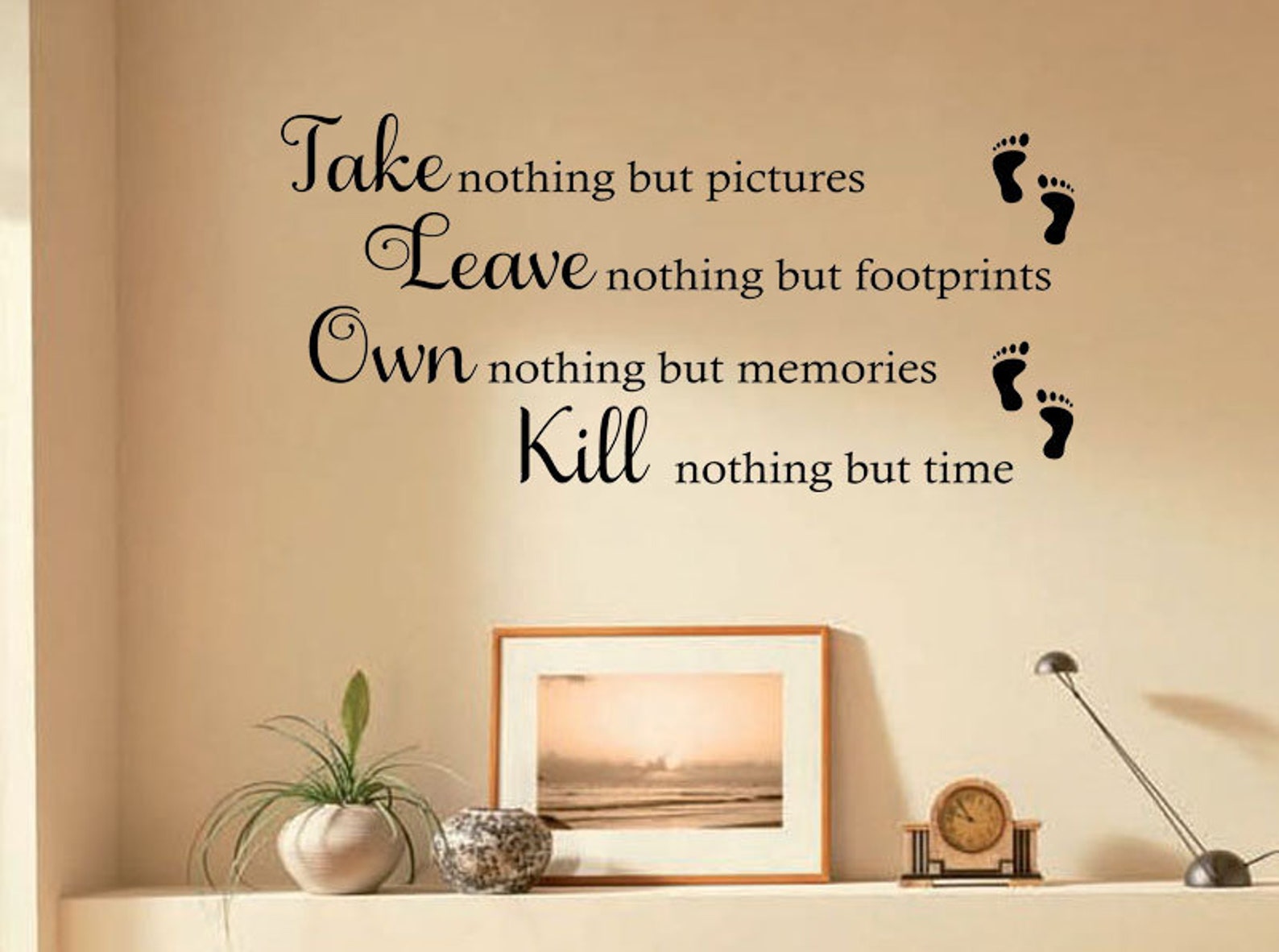 Take Nothing but Pictures Wall Art Sticker, Vinyl Decal, Modern ...