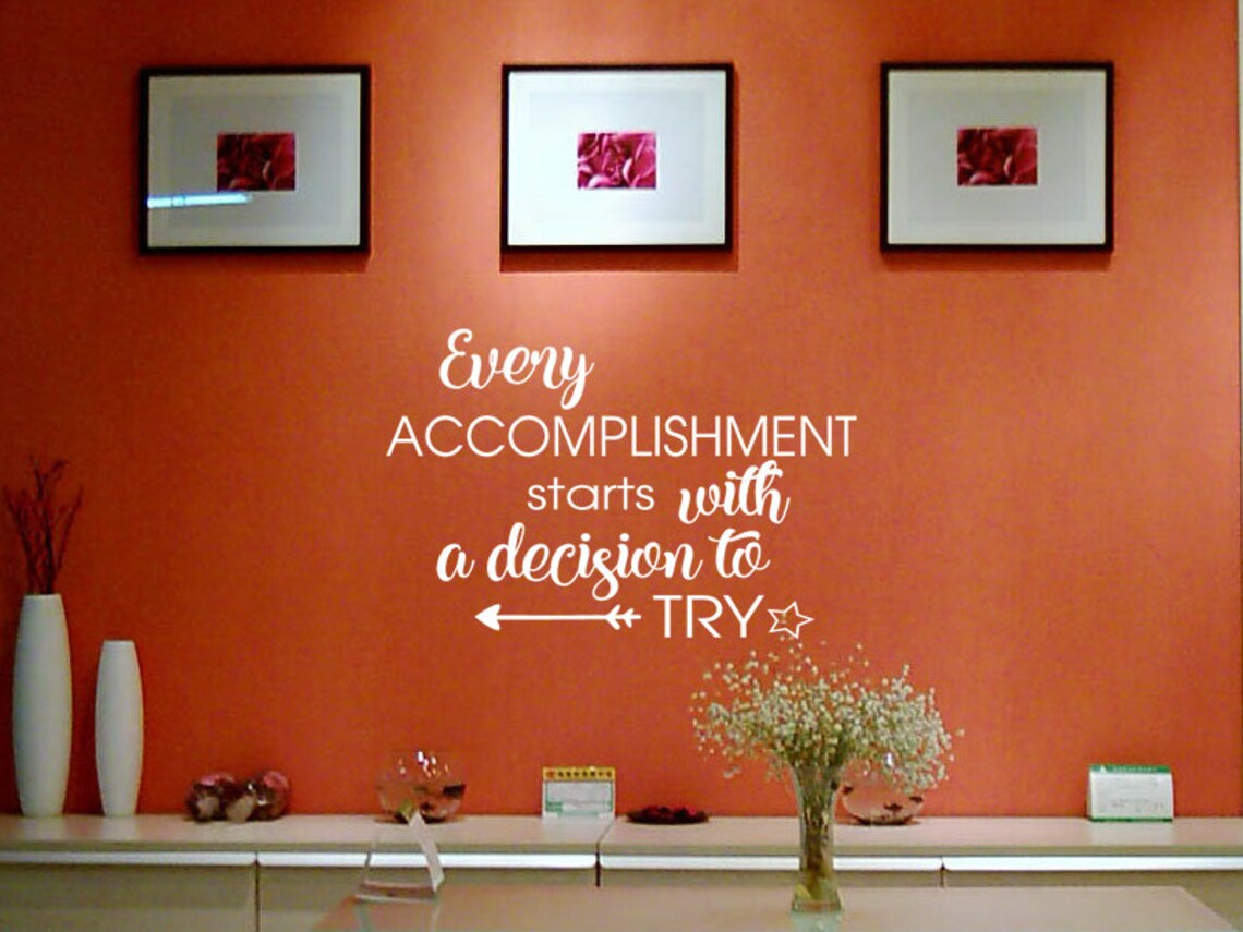 Motivational 'every Accomplishment' Inspiration Wall - Etsy