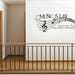 Music is Life Wall Art Quote, PVC Decal, Wall Art Sticker, Home Decor ...