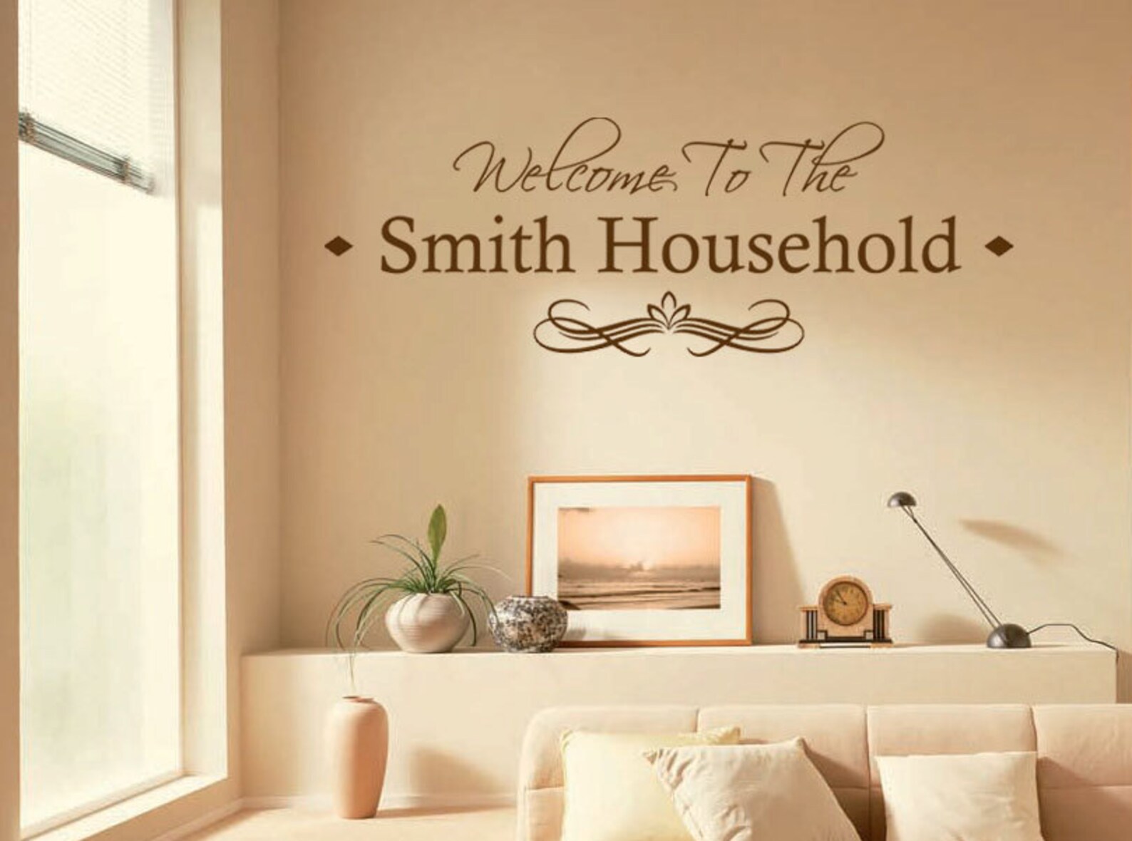 Welcoming PERSONALISED Family Wall Quote welcome to Our - Etsy