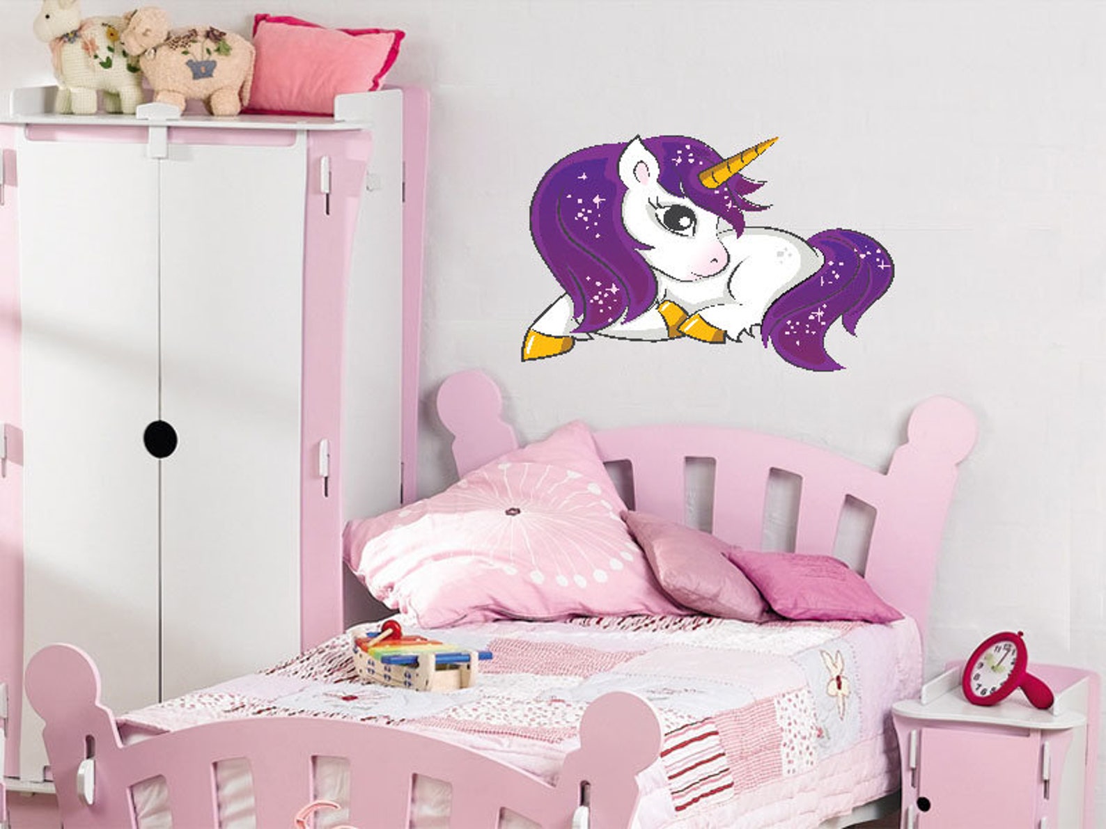 FULL COLOUR Unicorn Wall 3D Sticker Modern Transfer - Etsy