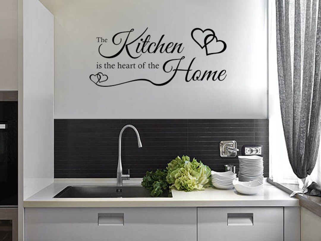 The KITCHEN is the Heart of A Home Wall Art Sticker, Vinyl Decal ...